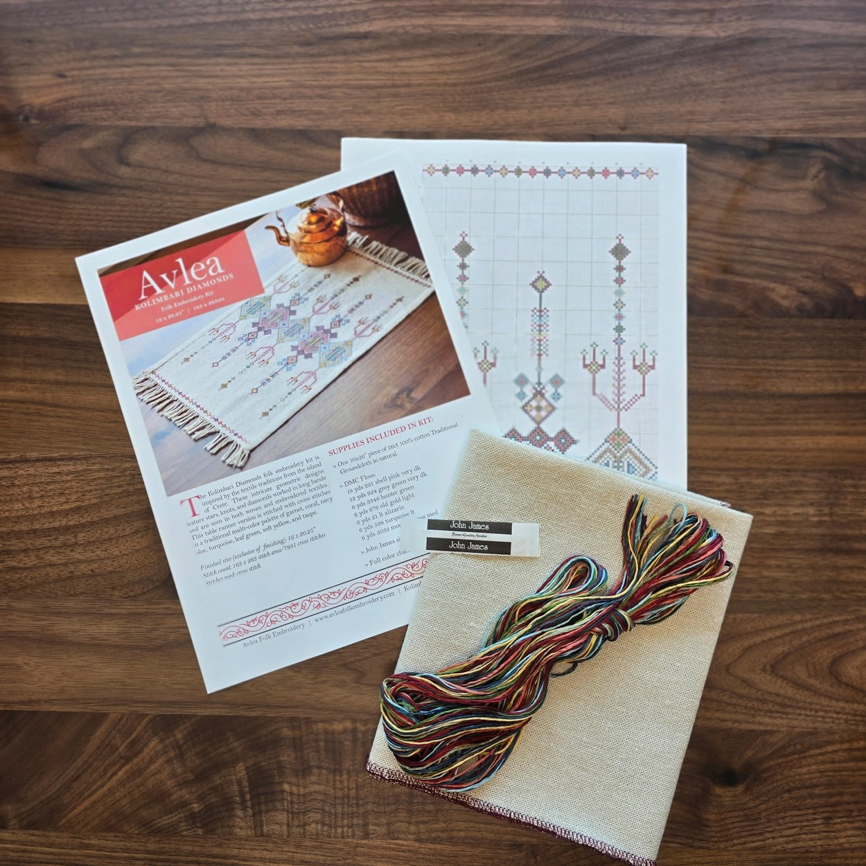 Kolimbari Diamonds Cross Stitch Kit – MarshWiggle Knitting